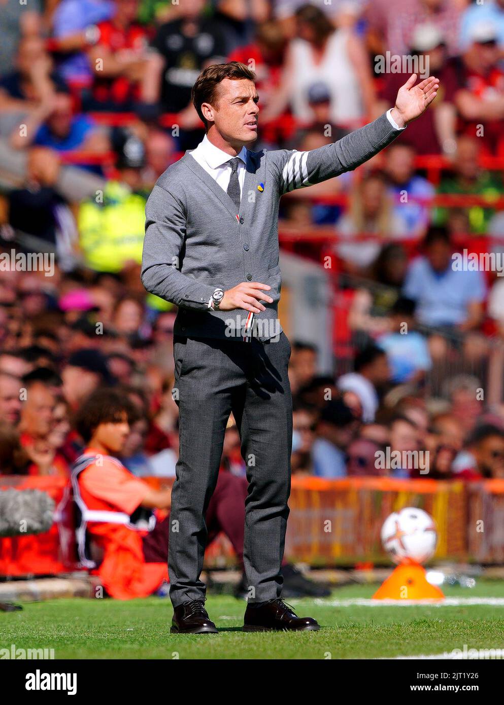 Bournemouth manager Scott Parker gestures on the touchline during the ...