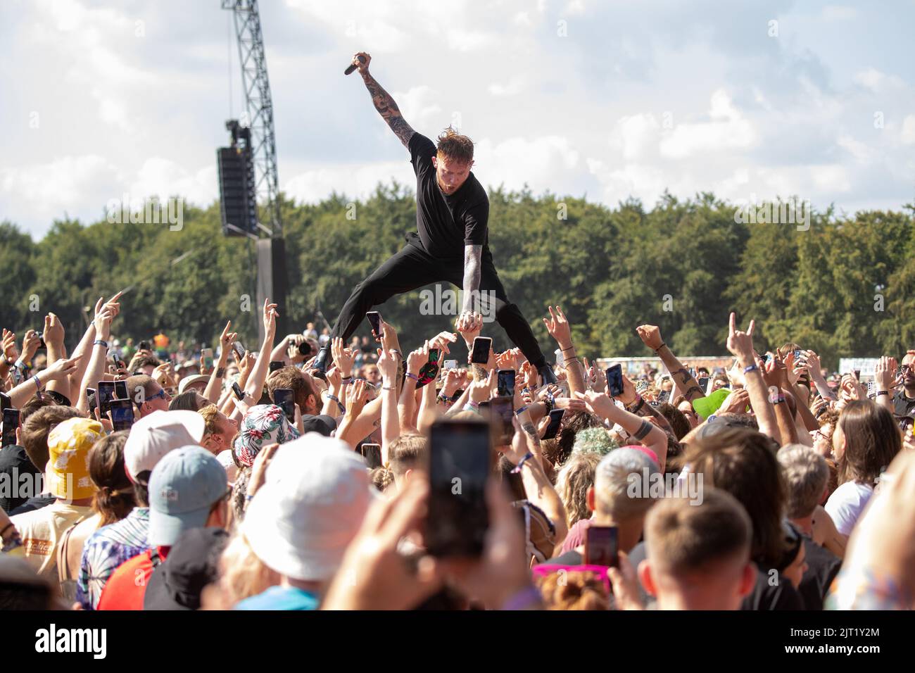 Leeds, UK. 27 Aug 2022Frank Carter & the Rattlesnakes on Main Stage ...