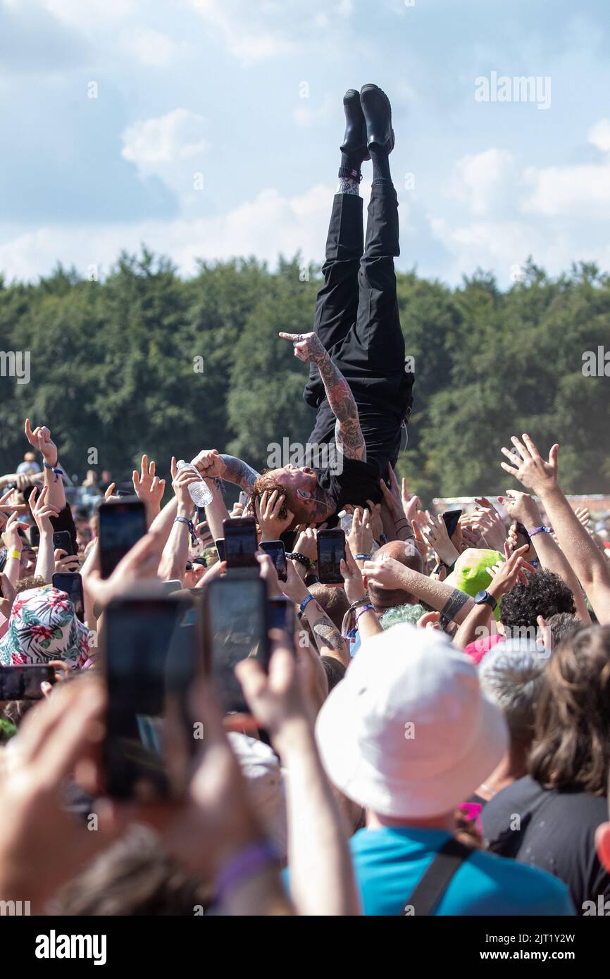 Leeds, UK. 27 Aug 2022Frank Carter & the Rattlesnakes on Main Stage ...