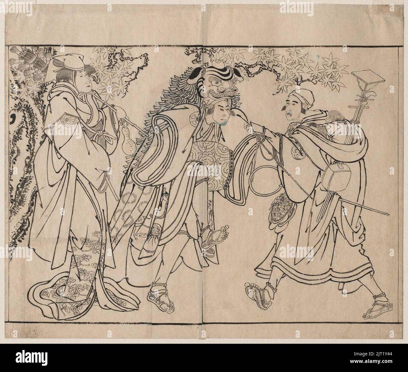 Tōshūsai Sharaku (1794–95) Bandō Mitsugorō II, Ōtani Oniji III, and ...