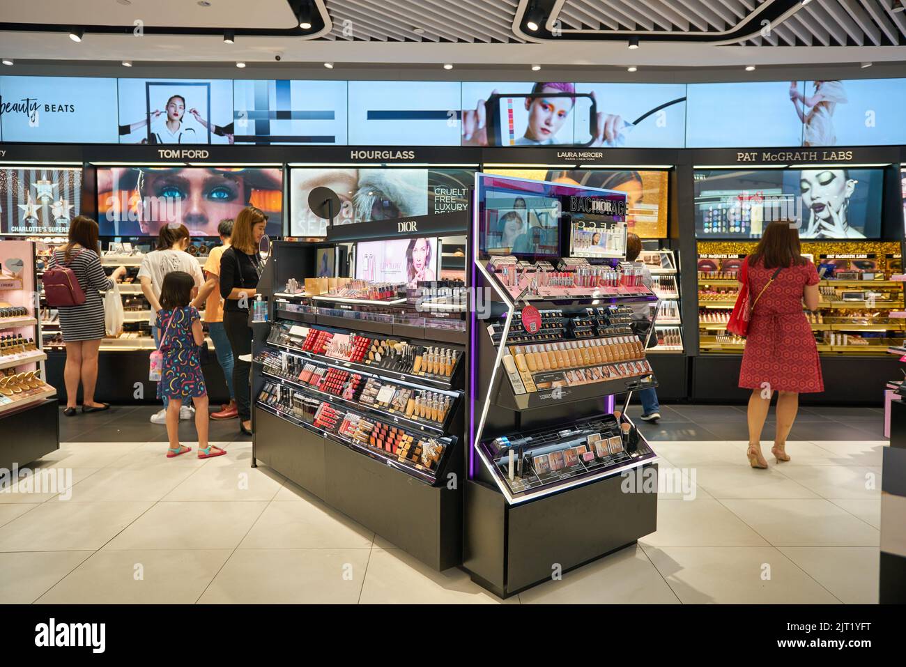 SINGAPORE - CIRCA JANUARY, 2020: interior shot of Sephora store at Nge Ann City shopping center ...
