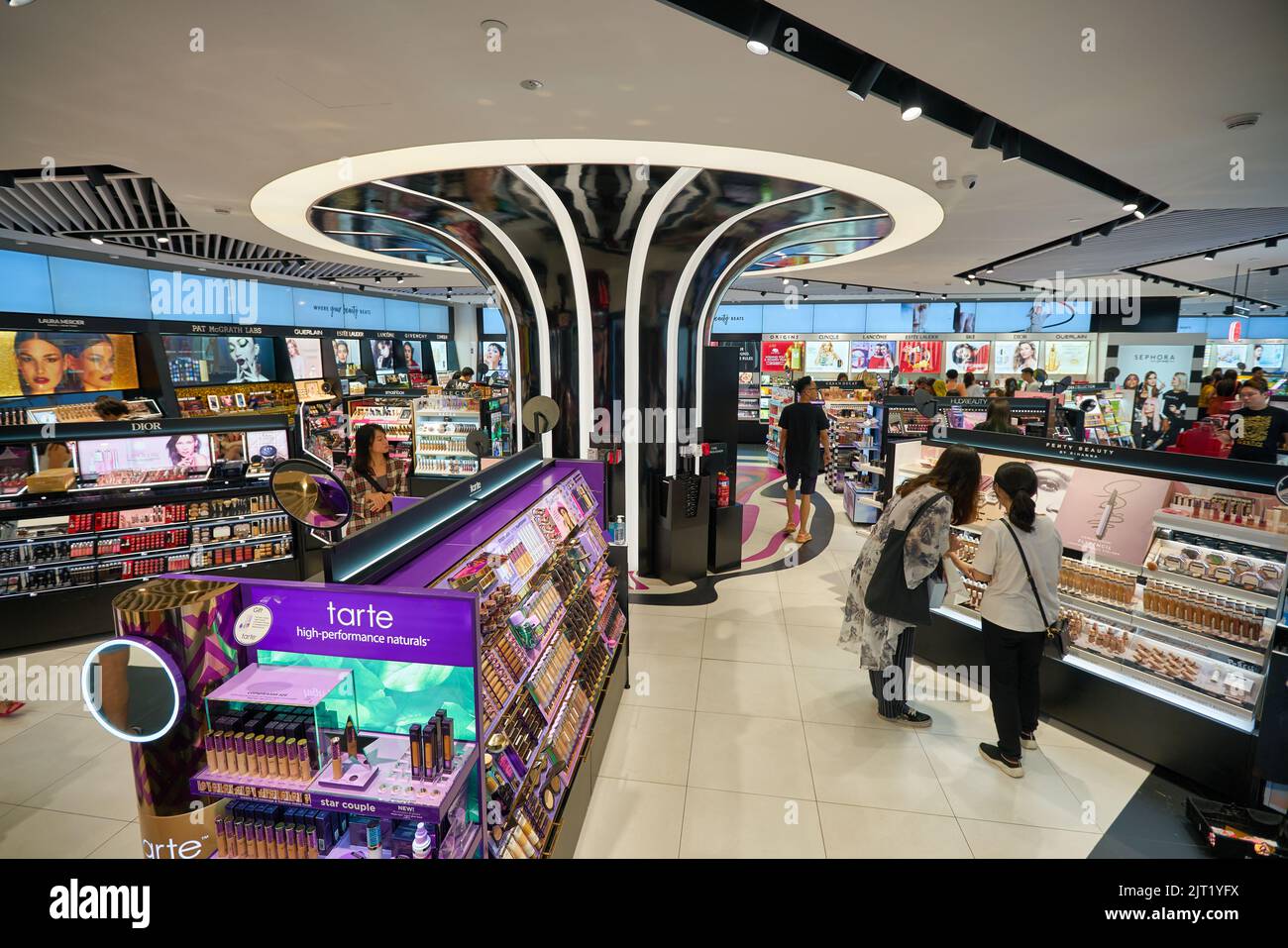 SINGAPORE - CIRCA JANUARY, 2020: interior shot of Sephora store at Nge ...
