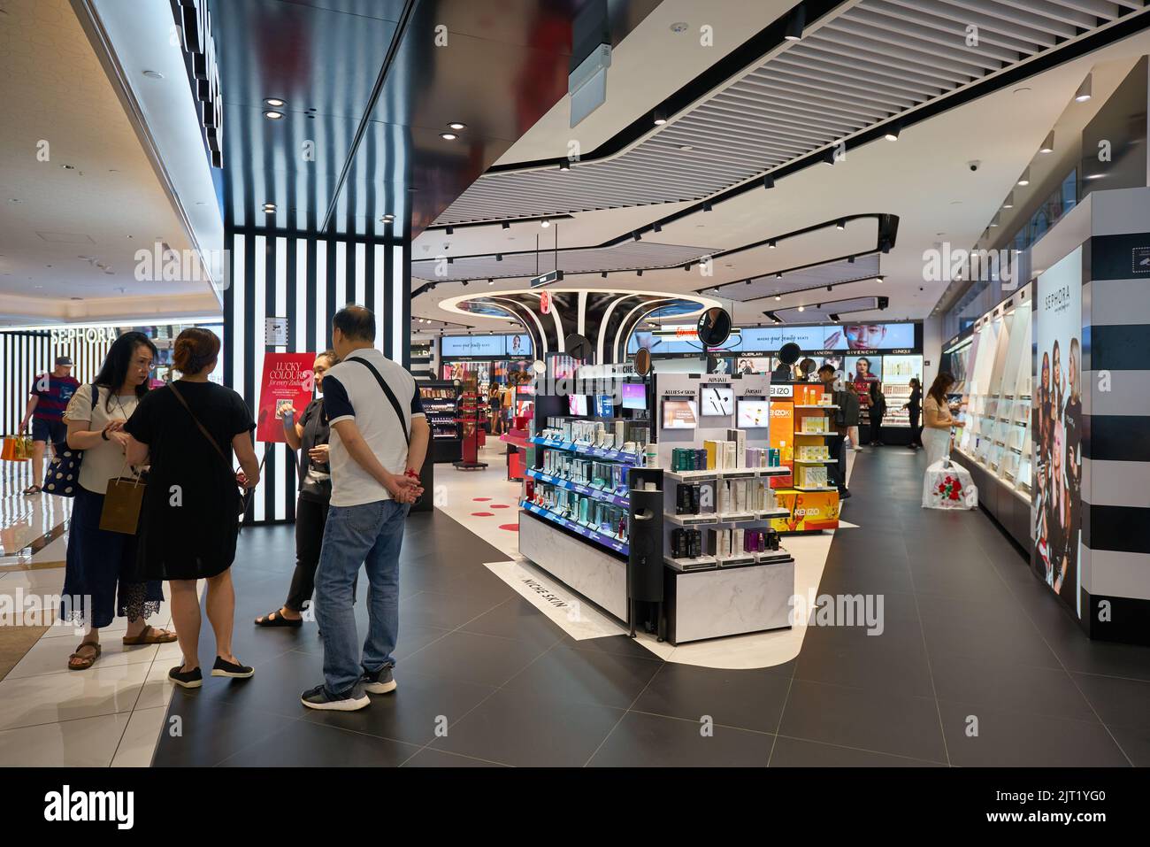 SINGAPORE - CIRCA JANUARY, 2020: interior shot of Sephora store at Nge ...