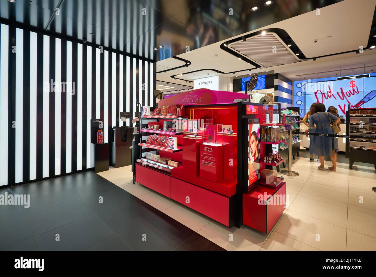 SINGAPORE - CIRCA JANUARY, 2020: interior shot of Sephora store at Nge ...