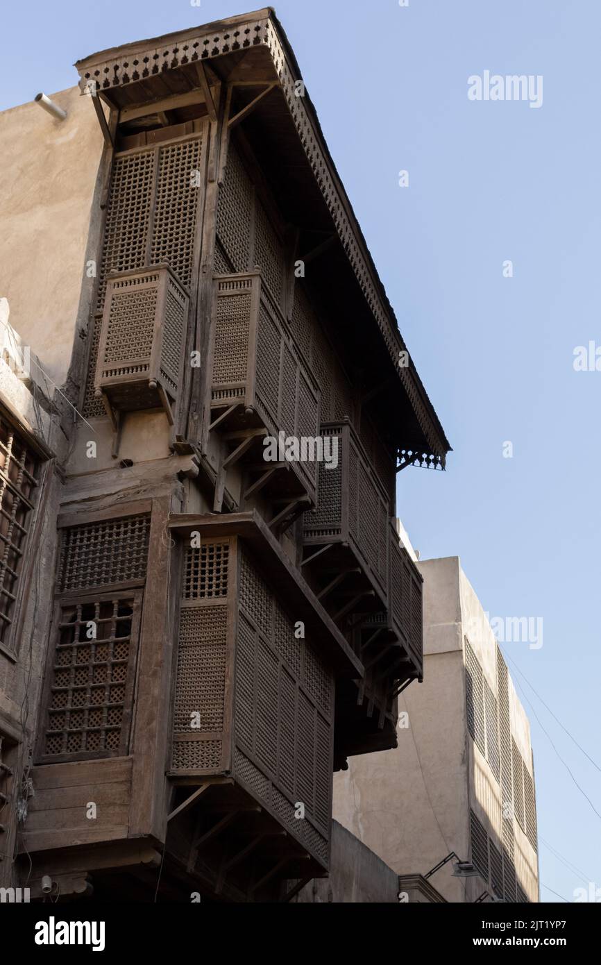 Old Wooden Islamic Mashrabiya in Old Cairo Stock Photo - Alamy