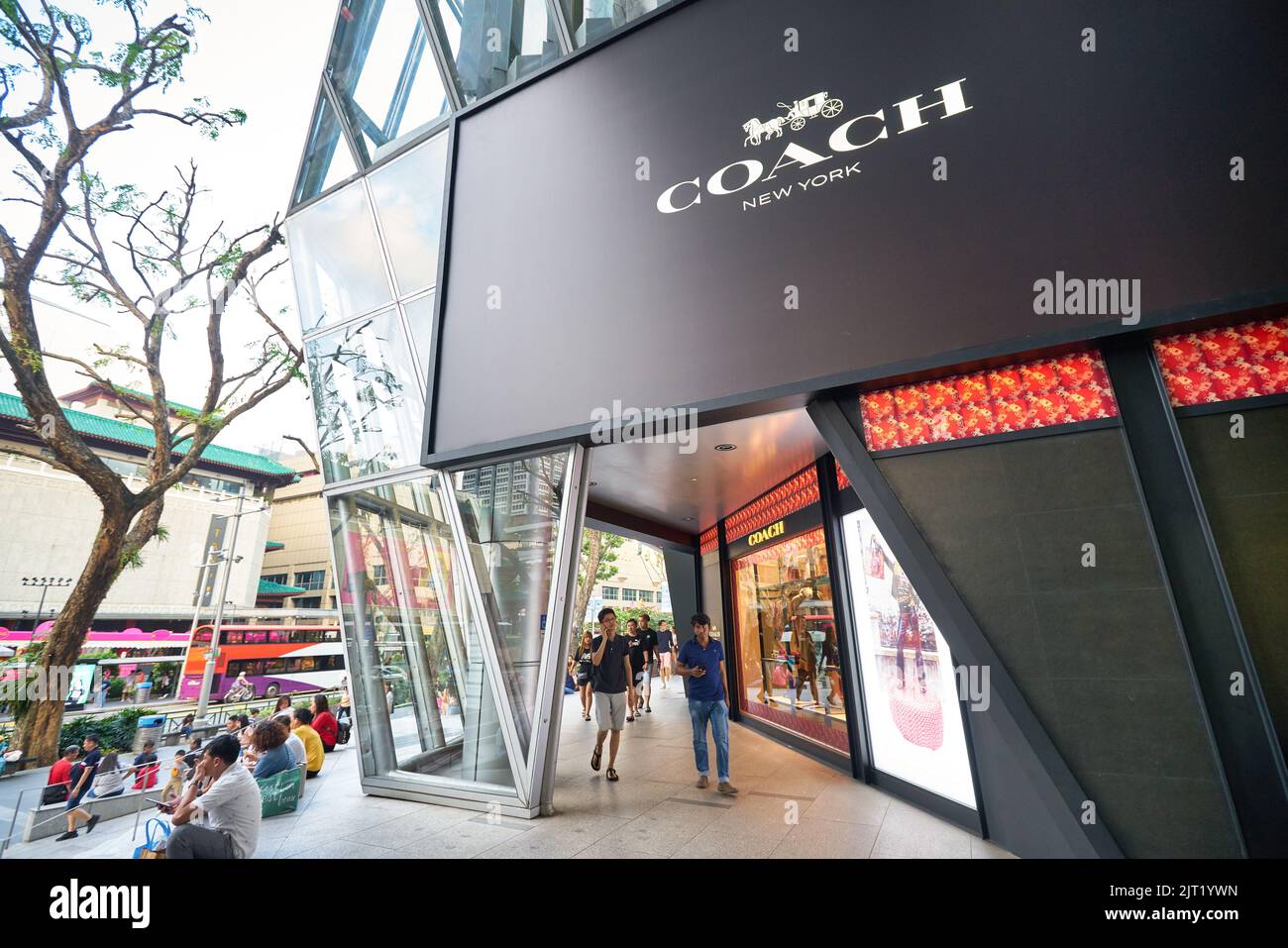 SINGAPORE - CIRCA JANUARY, 2020: Coach storefront at ION Orchard ...