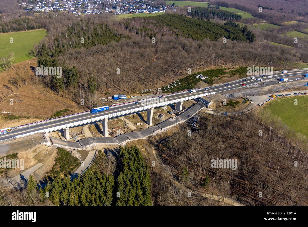 Freeway bridge viaduct rinsdorf of the freeway a45 sauerlandlinie hi ...