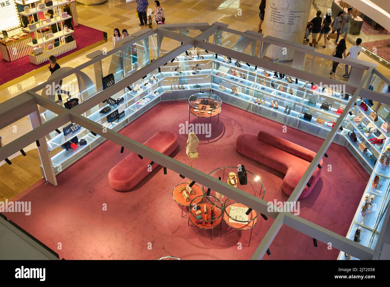 SINGAPORE - CIRCA JANUARY, 2020: Valentino shop in ION Orchard shopping ...