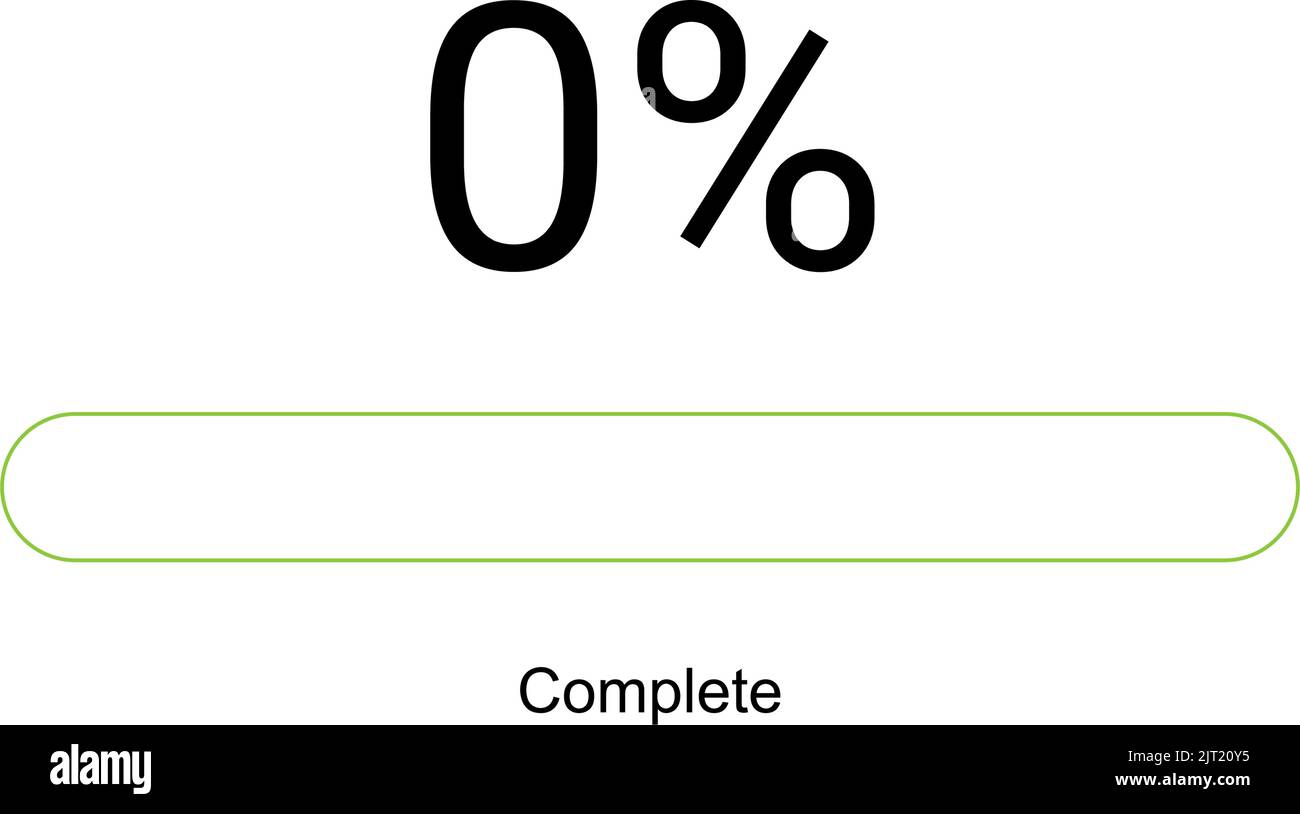 Loading bar progress icons, load sign green vector illustration. System ...