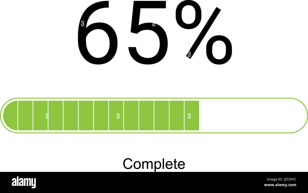 Loading bar progress icons, load sign green vector illustration. System ...
