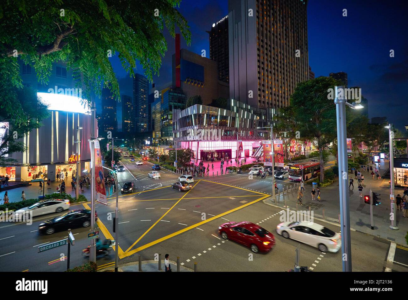 SINGAPORE - CIRCA JANUARY, 2020: street level view of Singapore at ...