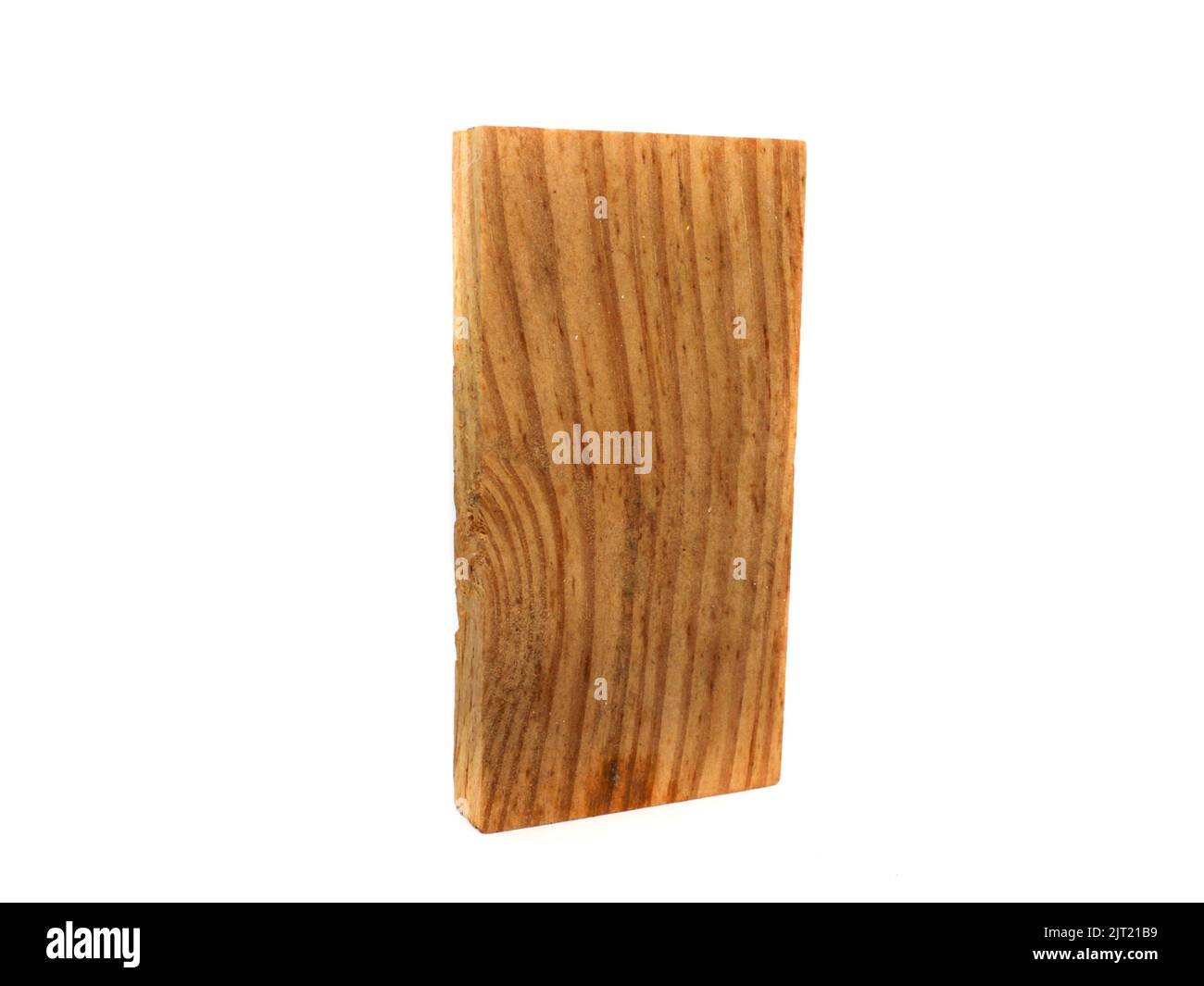 The small Wooden plank on white isolated background Stock Photo - Alamy