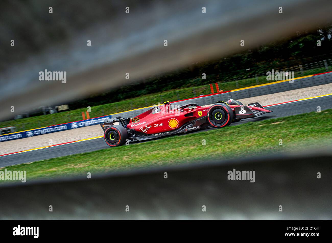 Scuderia Ferrari Spanish rider Carlos Sainz Jr. pictured in action ...