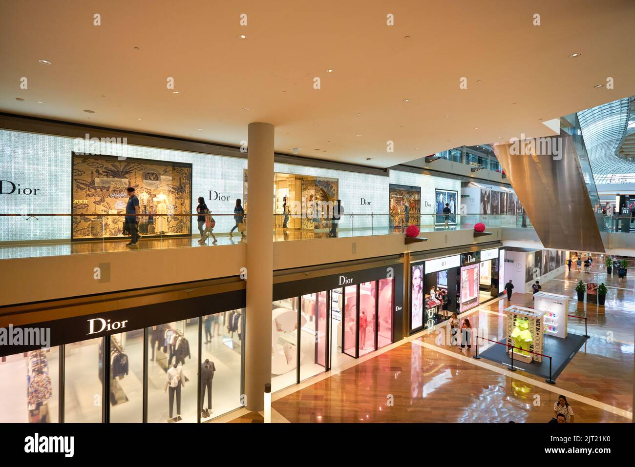 SINGAPORE - JANUARY 20, 2020: Christian Dior storefront in the Shoppes ...