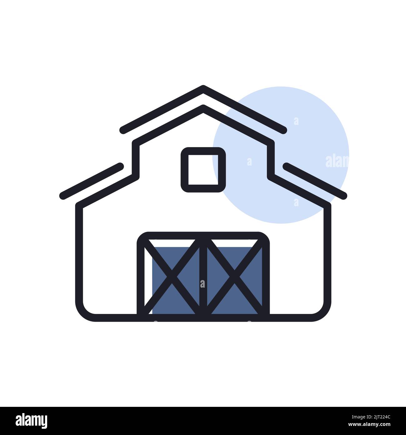 Barn isolated icon. Farm animal sign. Graph symbol for your web site ...