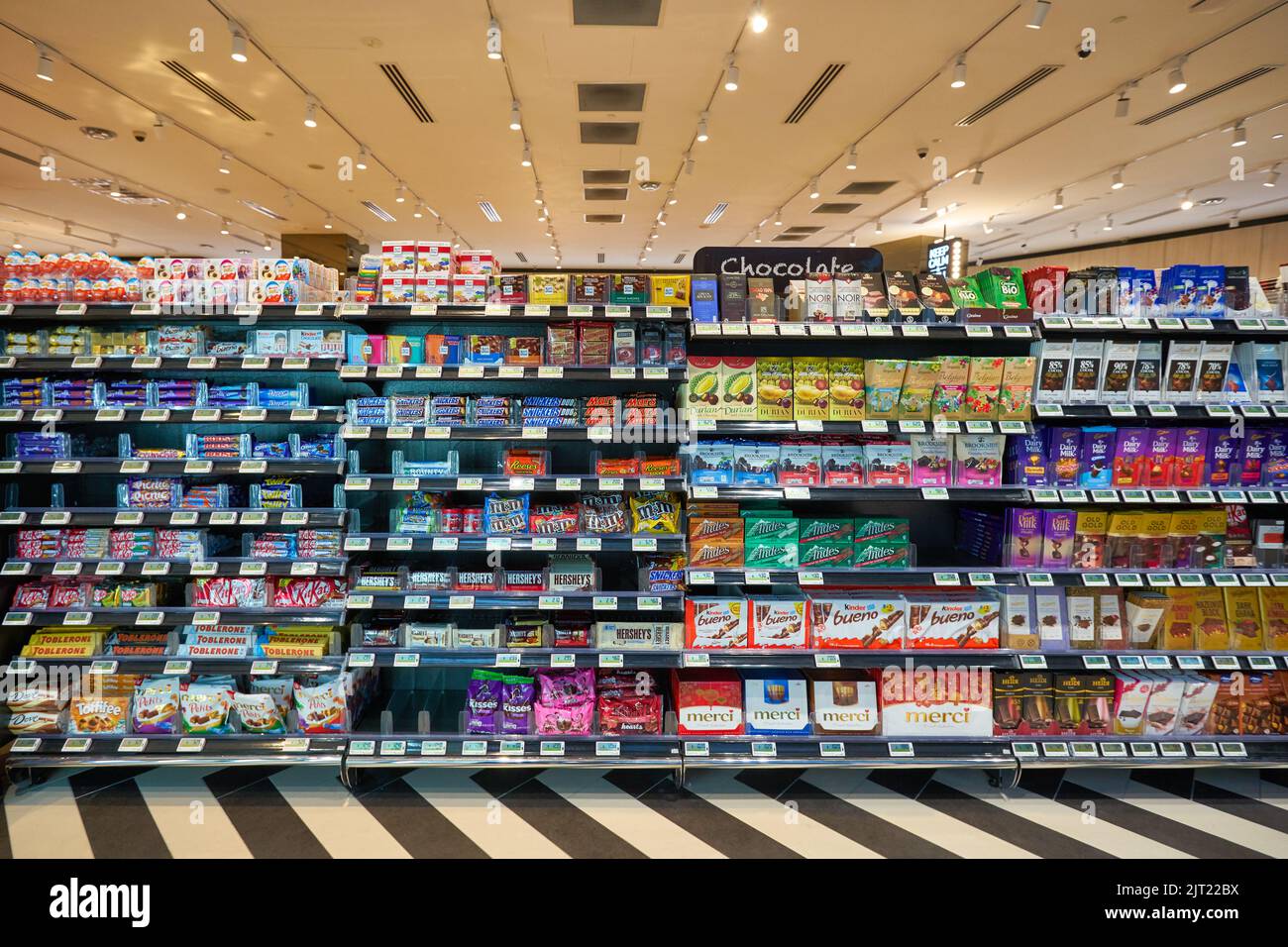 SINGAPORE - JANUARY 20, 2020: interior shot of Jasons Deli at the ...