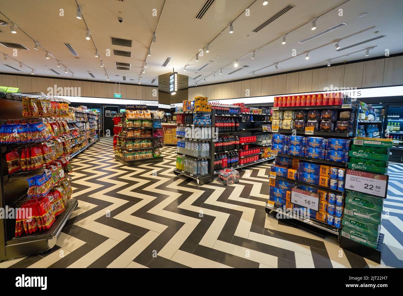 SINGAPORE - JANUARY 20, 2020: interior shot of Jasons Deli at the ...