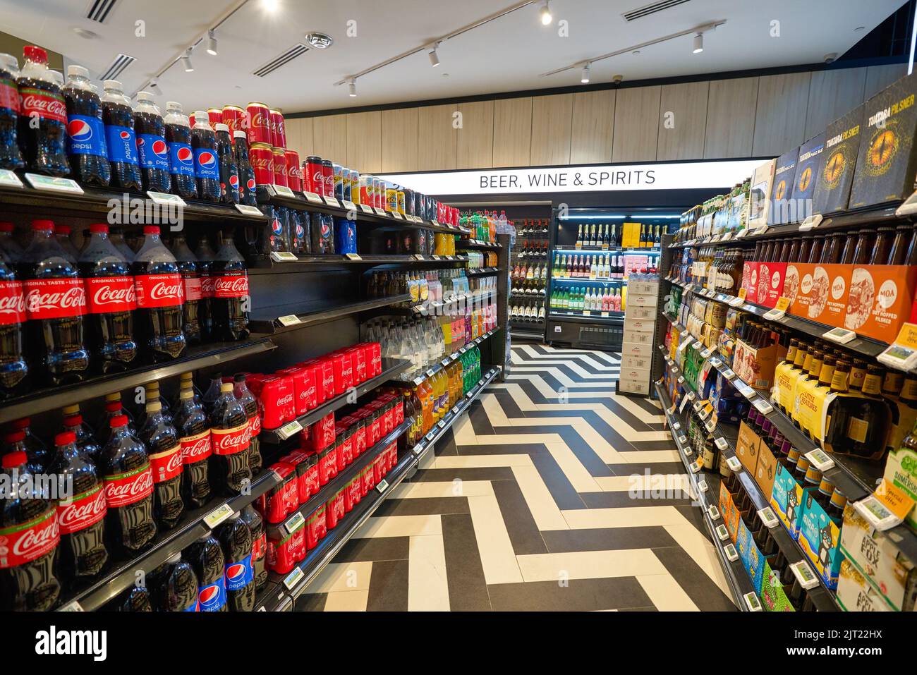 SINGAPORE - JANUARY 20, 2020: interior shot of Jasons Deli at the ...