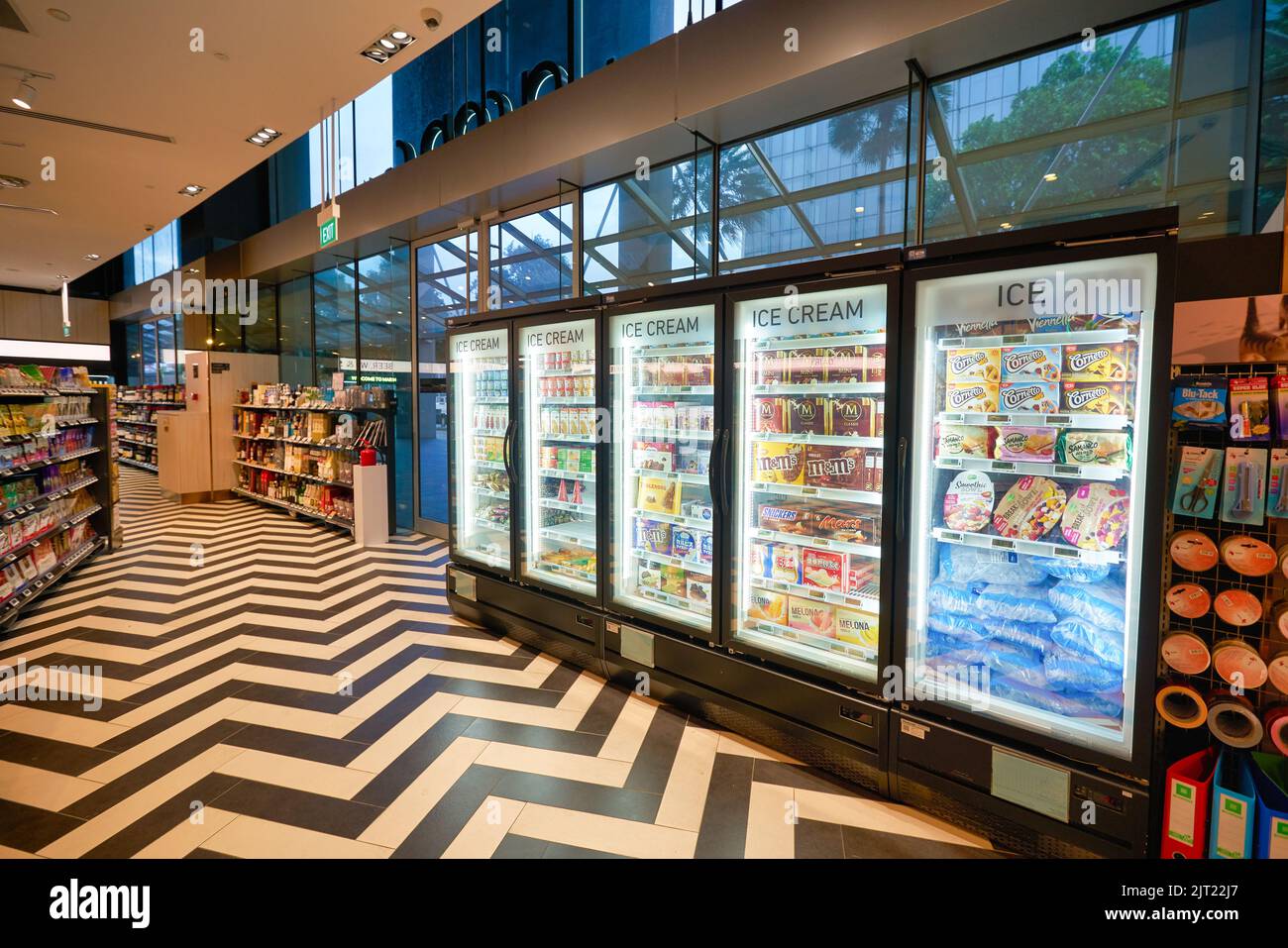 SINGAPORE - JANUARY 20, 2020: interior shot of Jasons Deli at the ...