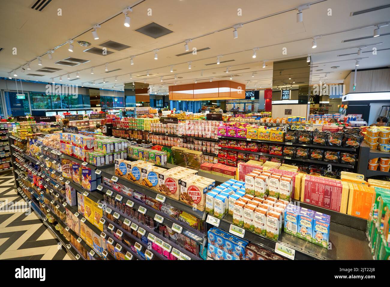 SINGAPORE - JANUARY 20, 2020: interior shot of Jasons Deli at the ...