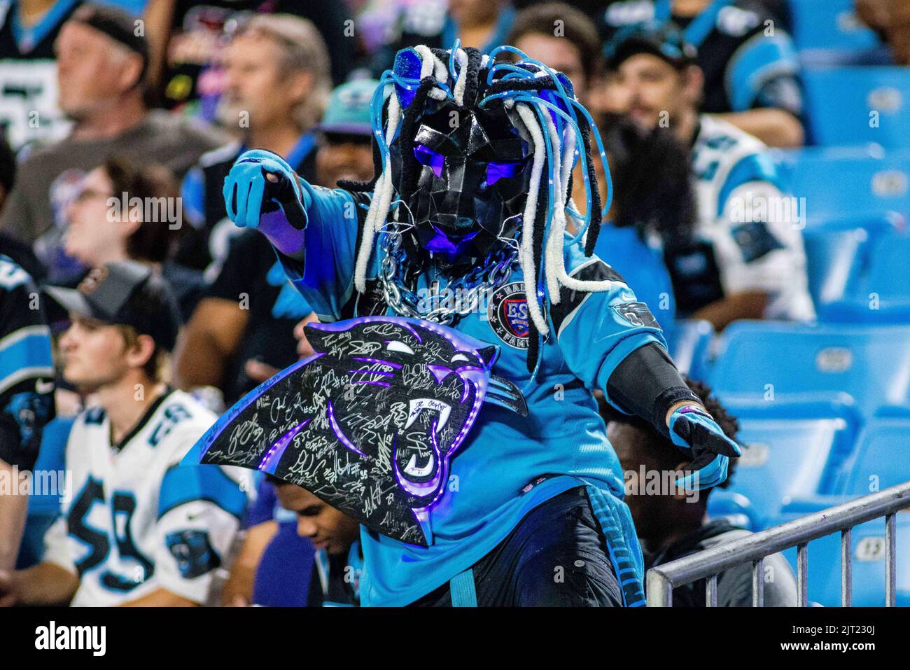 August 26, 2022: Catman dances to the music during the second quarter ...