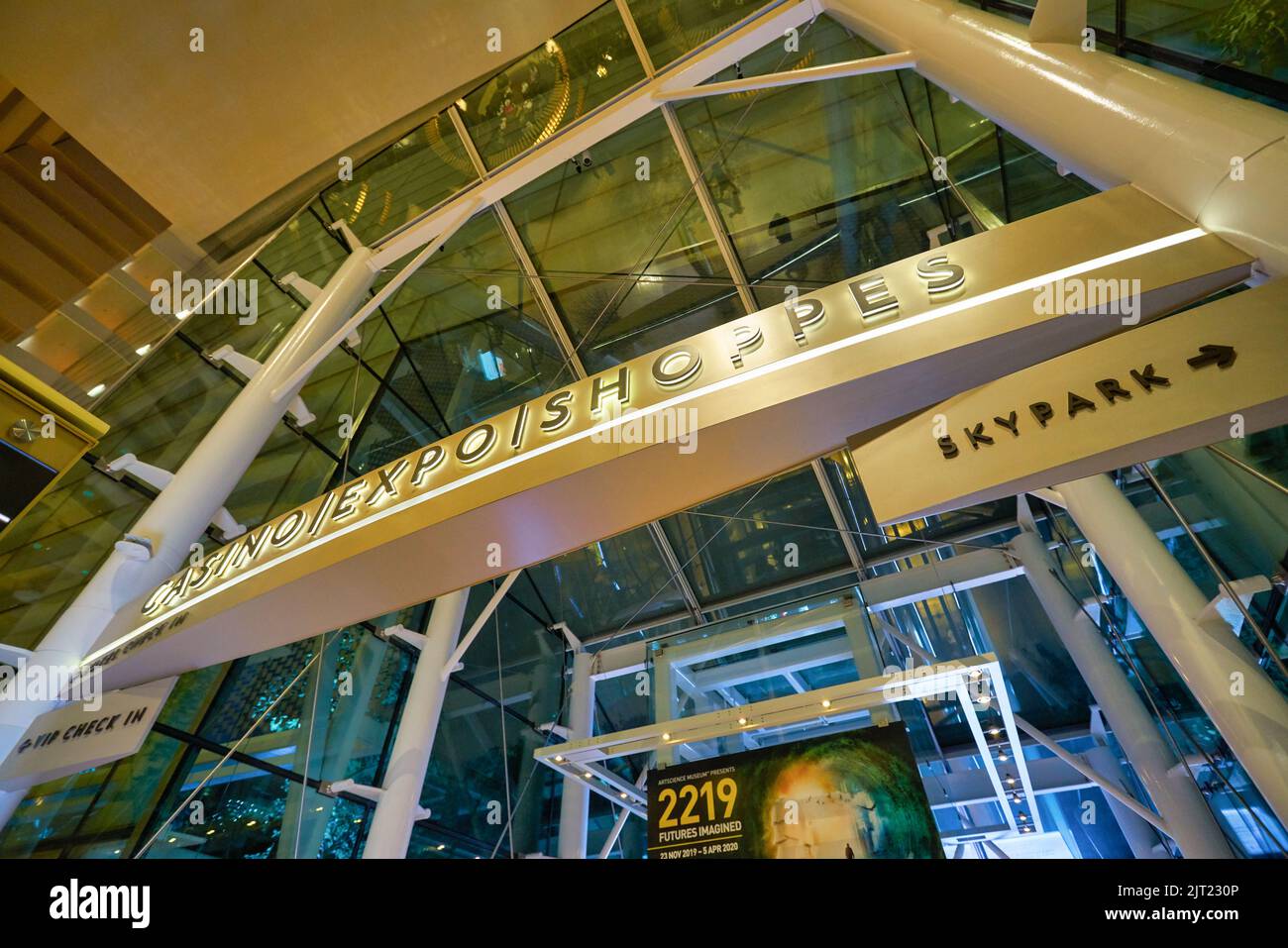 SINGAPORE - JANUARY 20, 2020: inside of Marina Bay Sands in Singapore ...