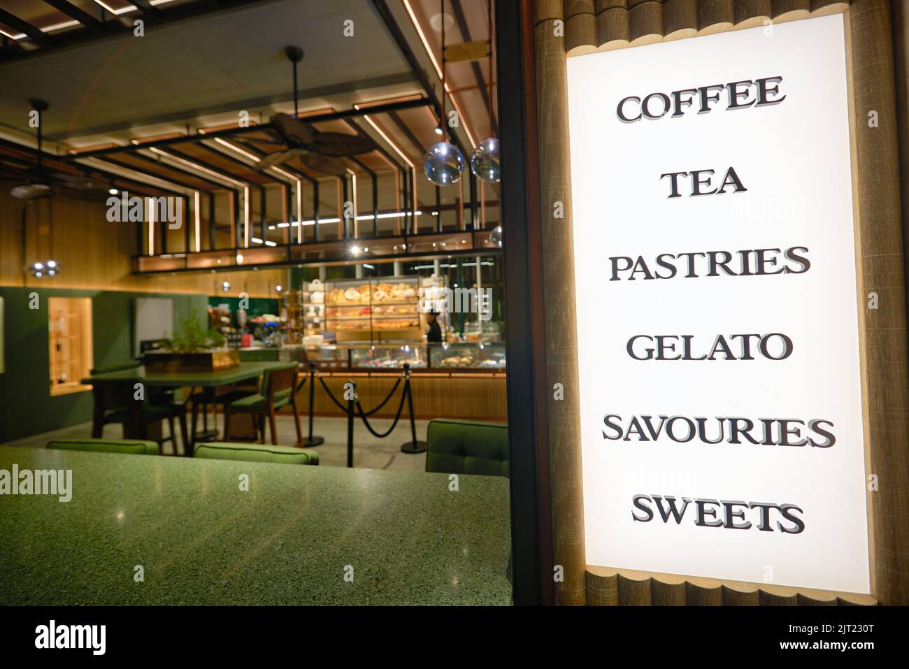 SINGAPORE - JANUARY 20, 2020: a list seen at Origin + Bloom at Lobby ...