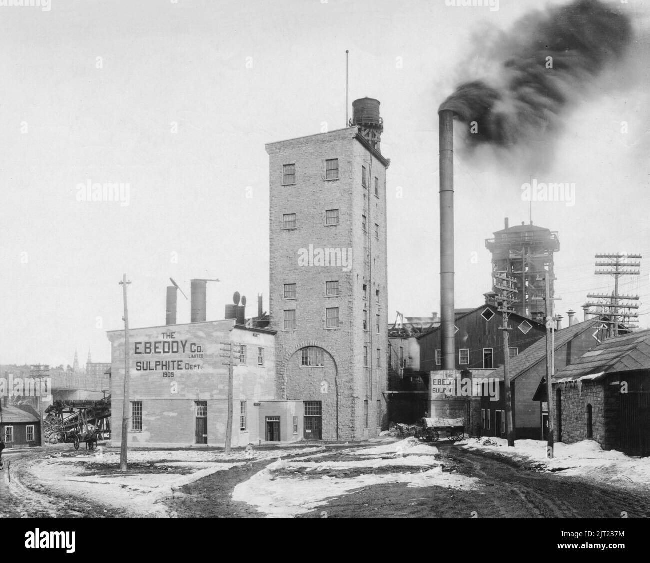 Tour de lessivage de la E. B. Eddy, Hull Stock Photo - Alamy
