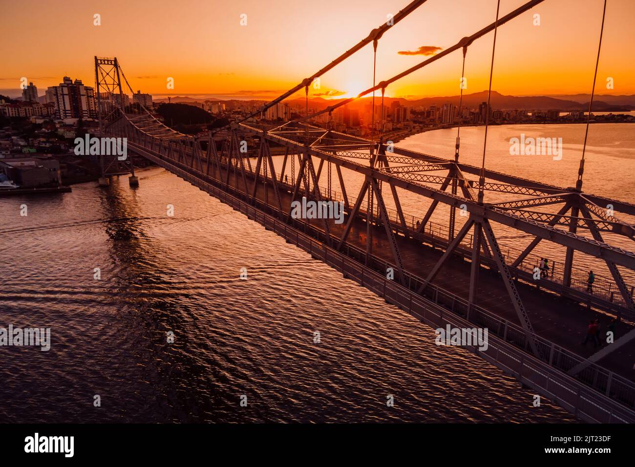 Aerial view florianopolis bridge brazil hi-res stock photography and ...
