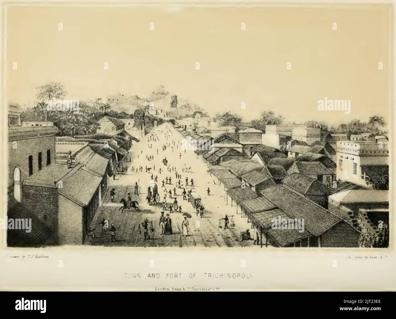 Town and Fort of Trichinopoly p.302 Stock Photo - Alamy