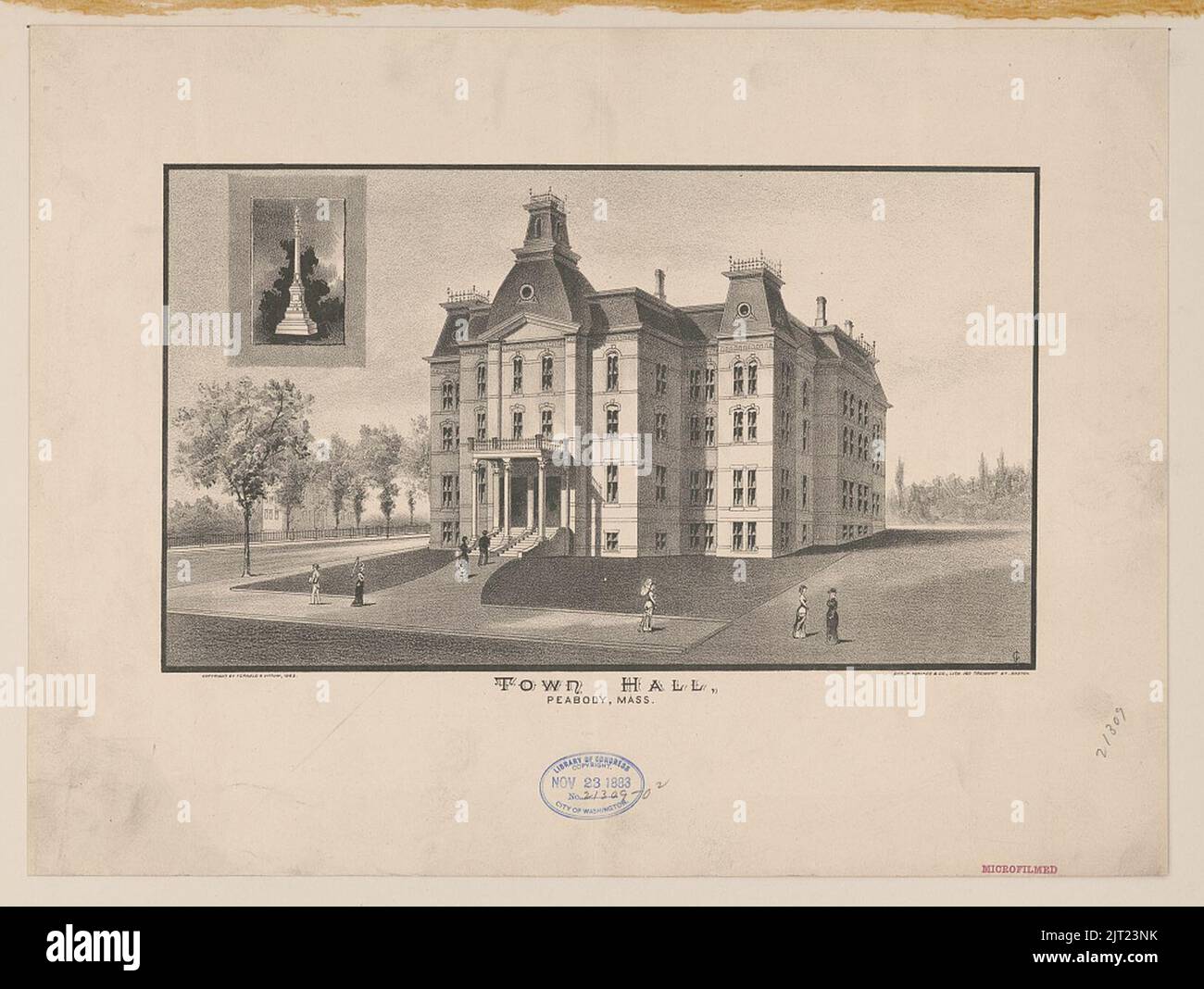 Town Hall, Peabody, Mass Stock Photo - Alamy