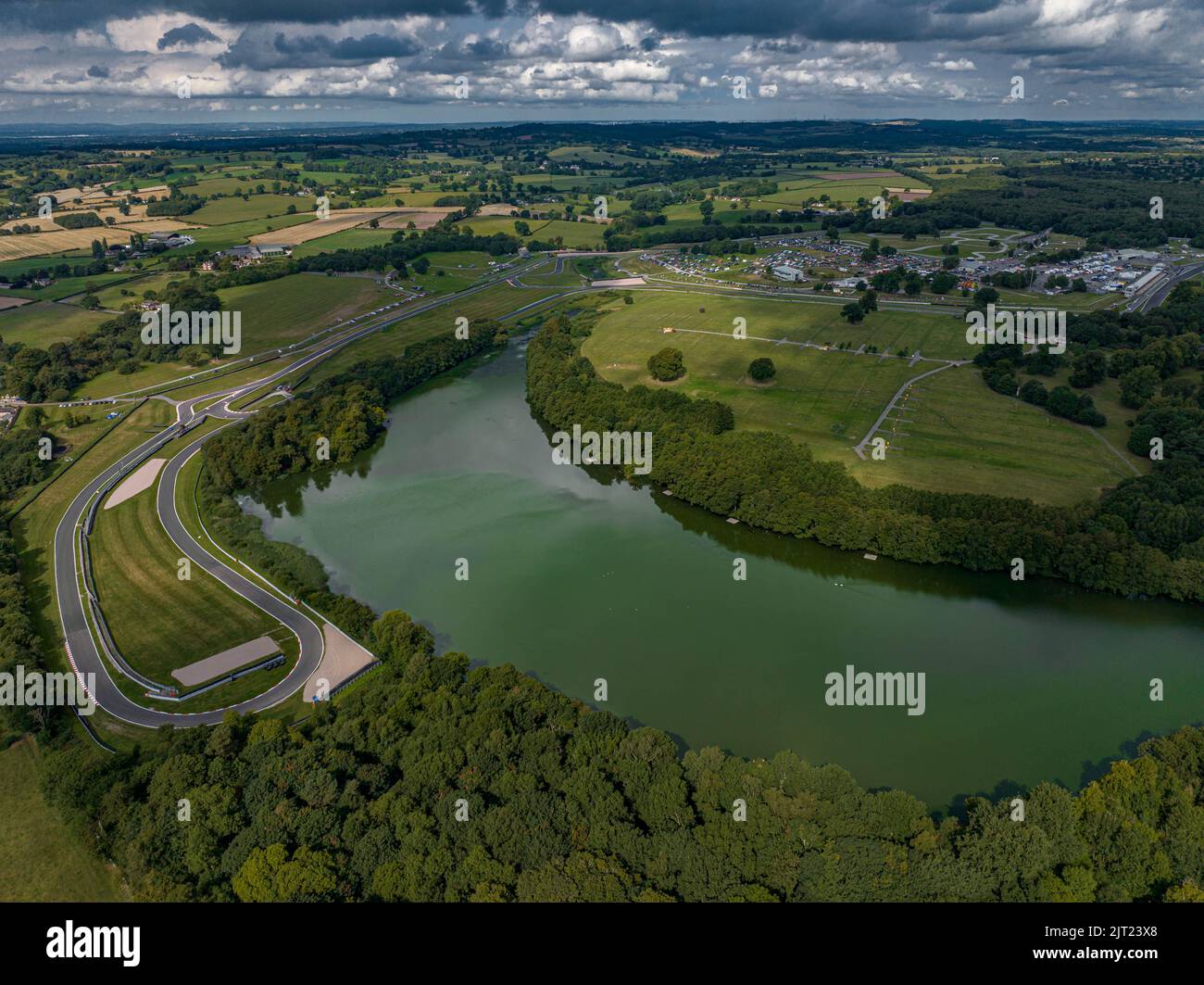Aerial Photos of Oulton Park Raceay Cheshire during the Us USA Autoshow ...