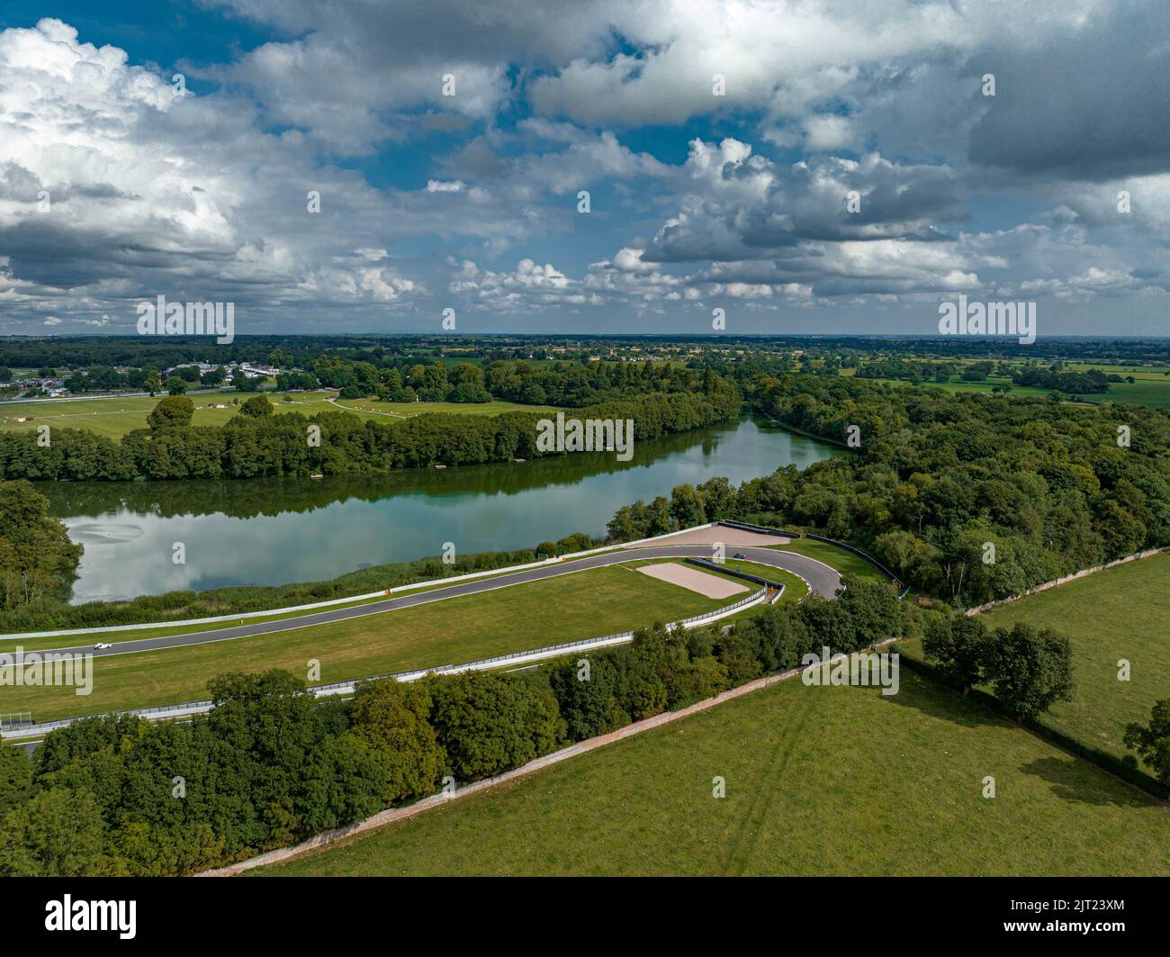 Aerial Photos of Oulton Park Raceay Cheshire during the Us USA Autoshow Auto Show Drone Birds ...