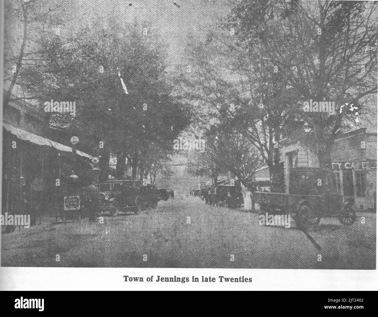 Town of Jennings 1920's Stock Photo - Alamy