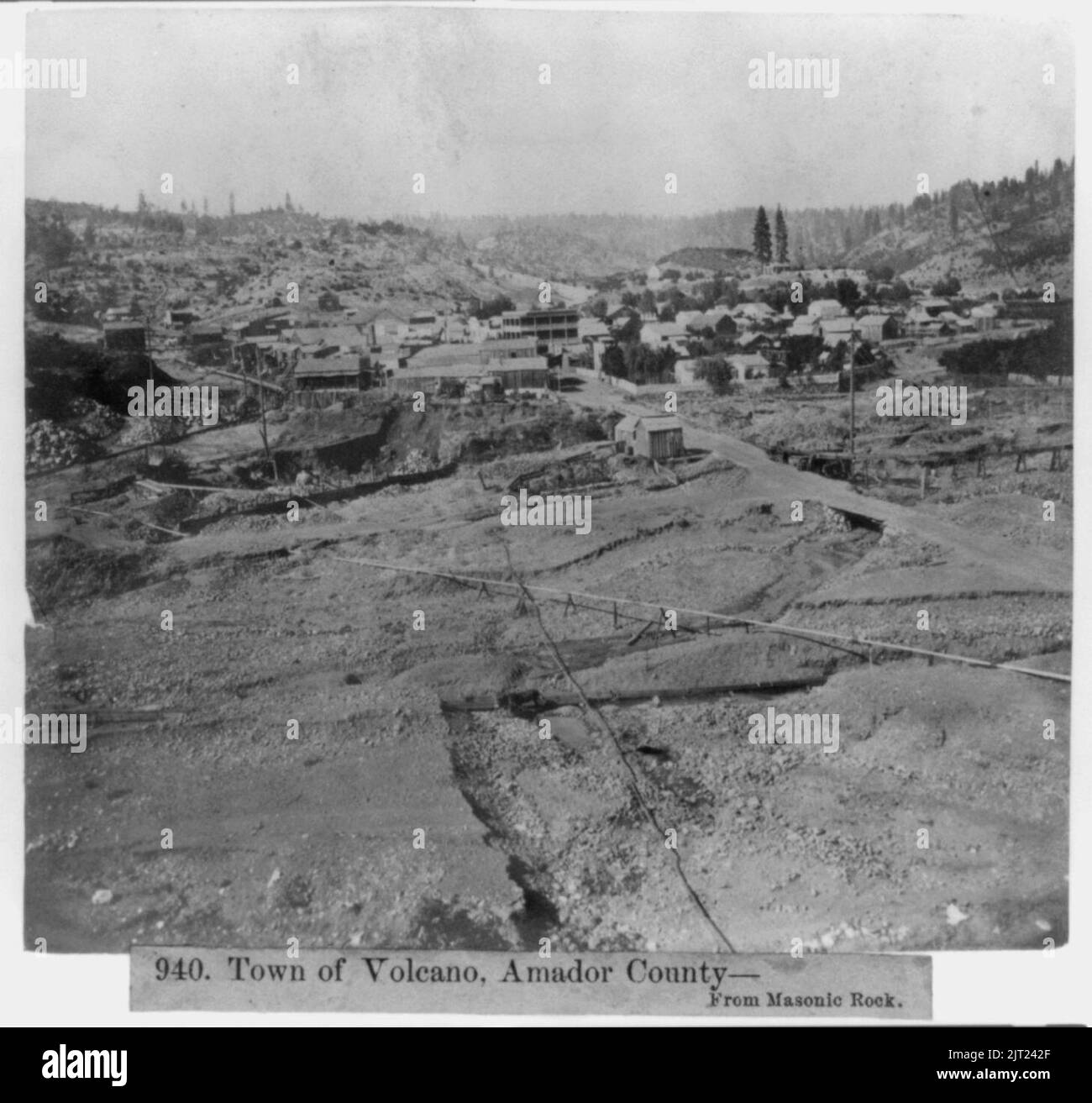 Town of Volcano, Amador County-from Masonic Rock Stock Photo - Alamy