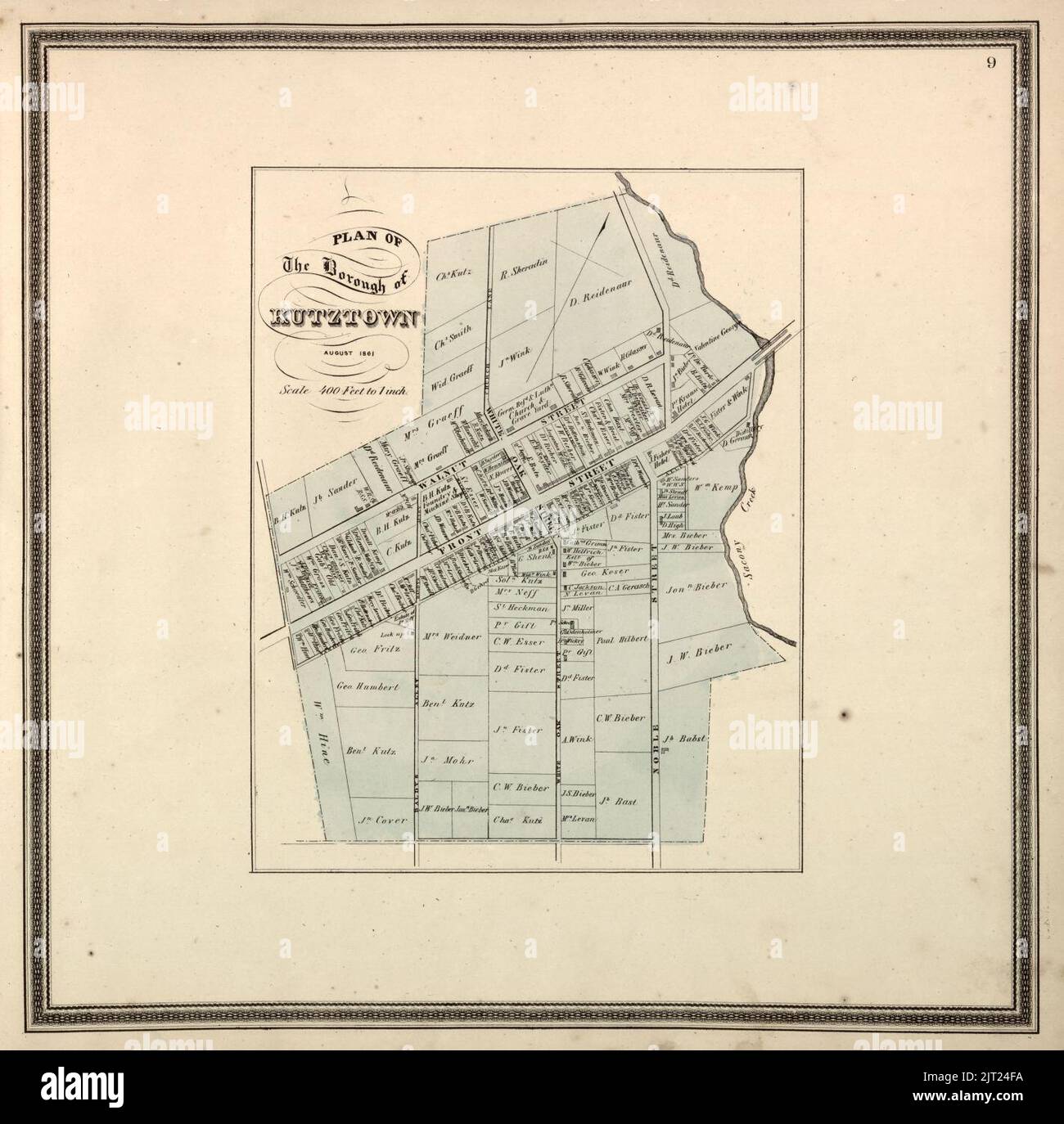 Township map of Berks County, Pennsylvania, from actual surveys Stock ...
