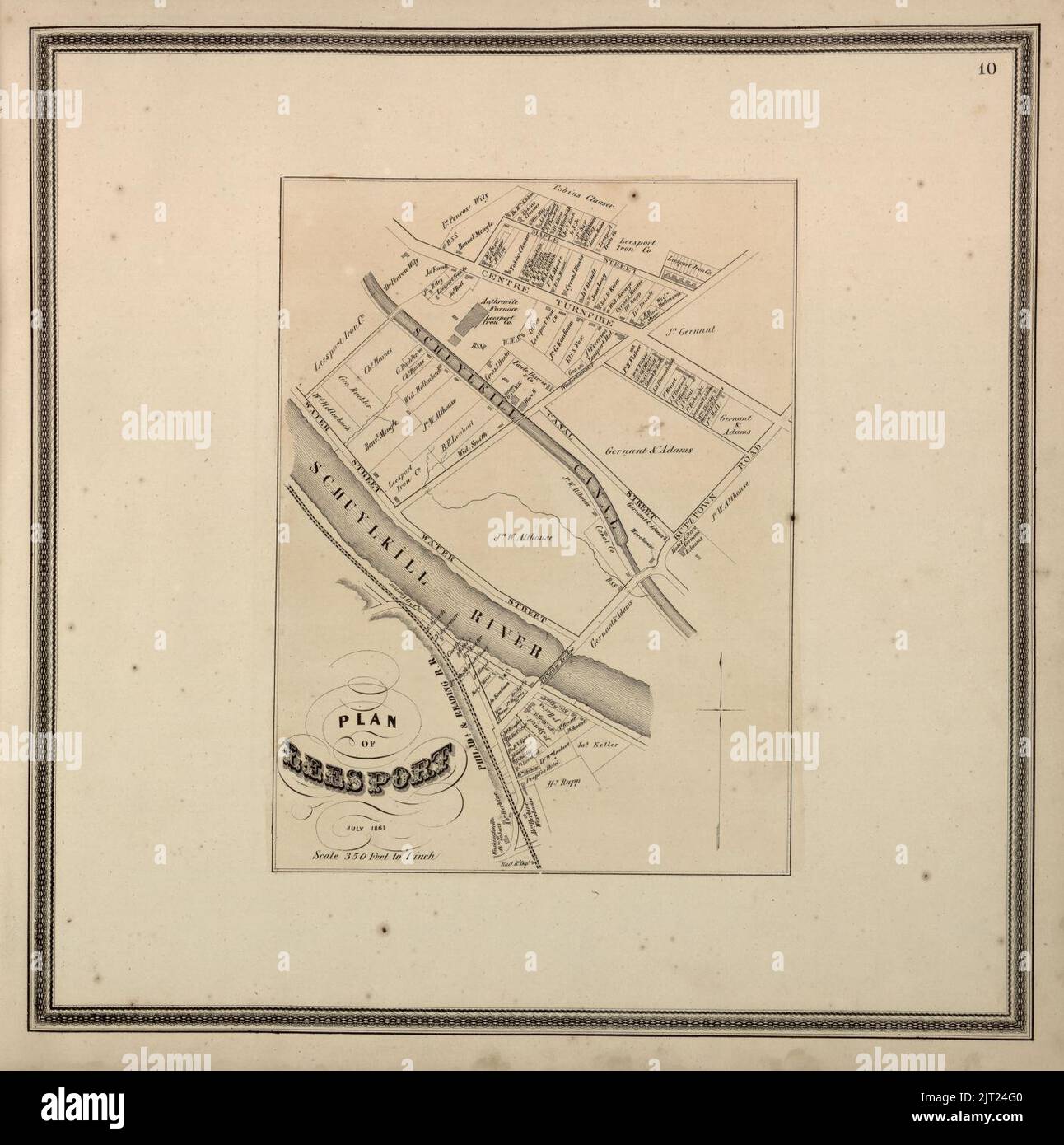 Township map of Berks County, Pennsylvania, from actual surveys Stock ...