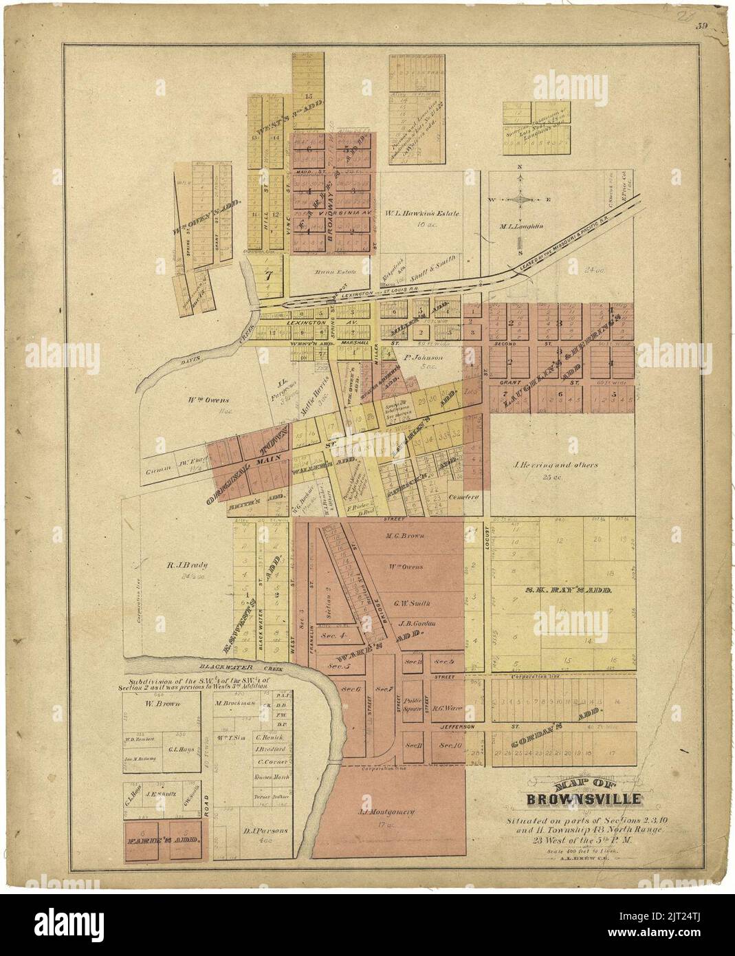 Township plats - (Saline County, Missouri Stock Photo - Alamy