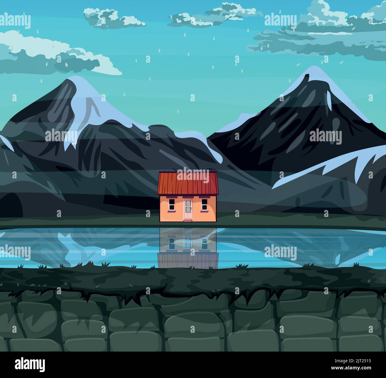 Lakeside loop Stock Vector Images - Alamy