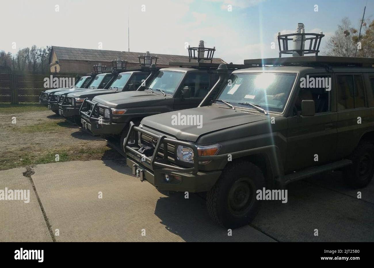 Toyota Land Cruiser for the Armed Forces of Ukraine, 2019 Stock Photo ...