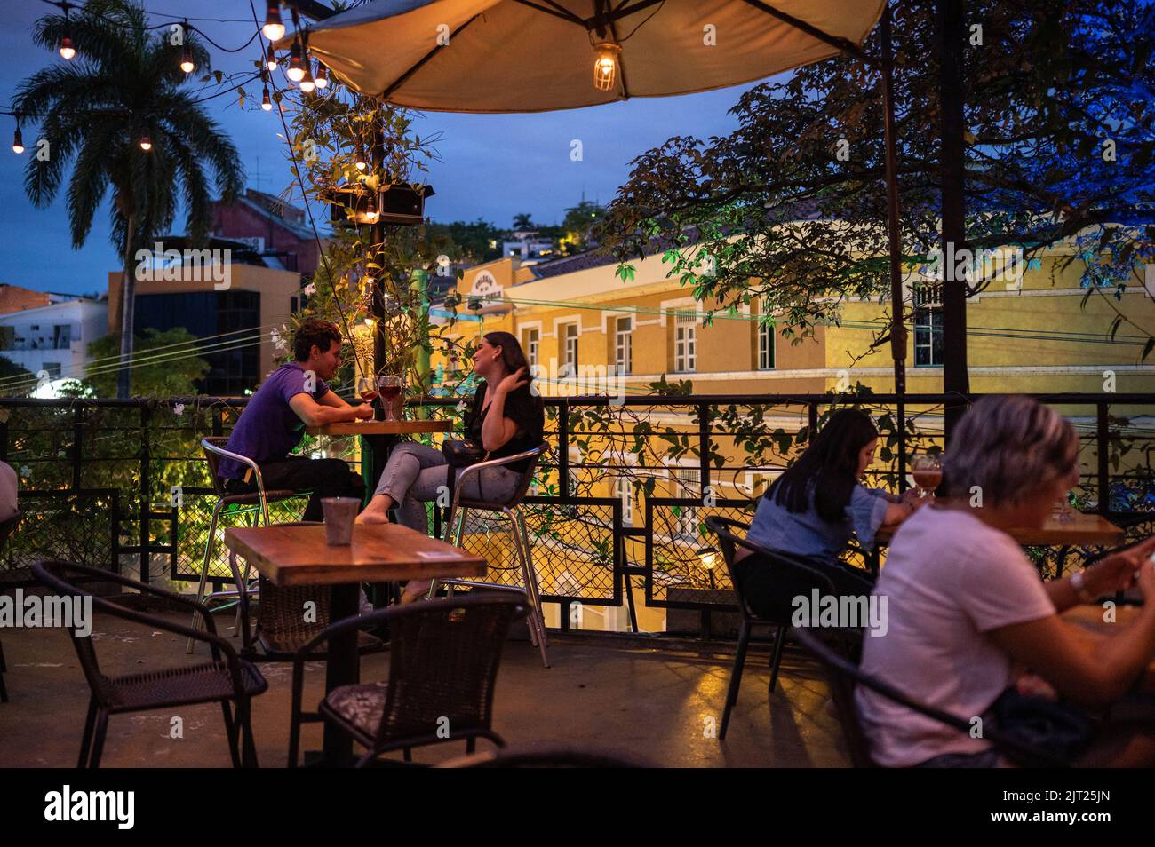 Elsa Cafe restaurant in El Peñon area of Cali, Colombia Stock Photo - Alamy