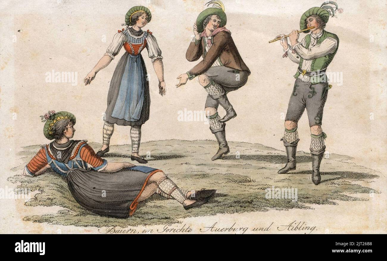 Trachten Baiern im Gerichte Auerburg und Aibling Stock Photo - Alamy