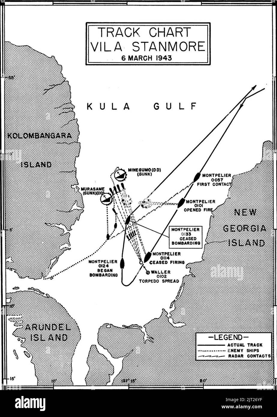 Track chart Battle of Vila Stanmore Stock Photo - Alamy