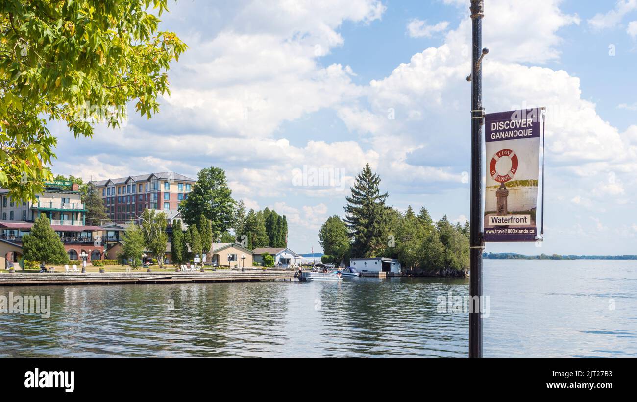 Gananoque town waterfront, Gananoque, Ontario, Canada Stock Photo - Alamy