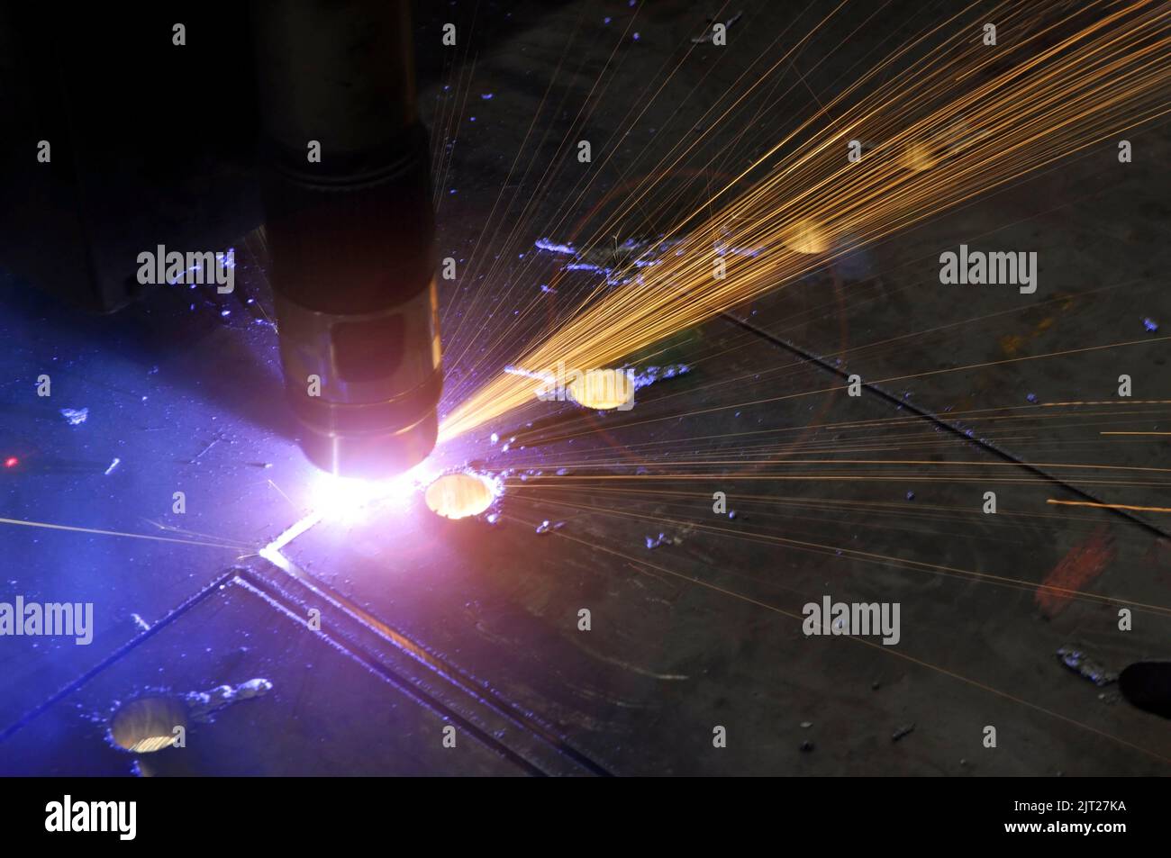 metal cutting. The process of cutting metal using plasma cutting ...