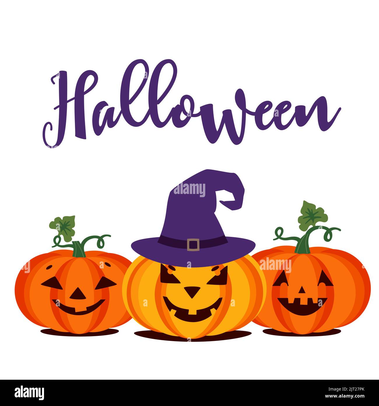 Halloween spooky smiling pumpkins cute vector icon. Horror Autumn ...