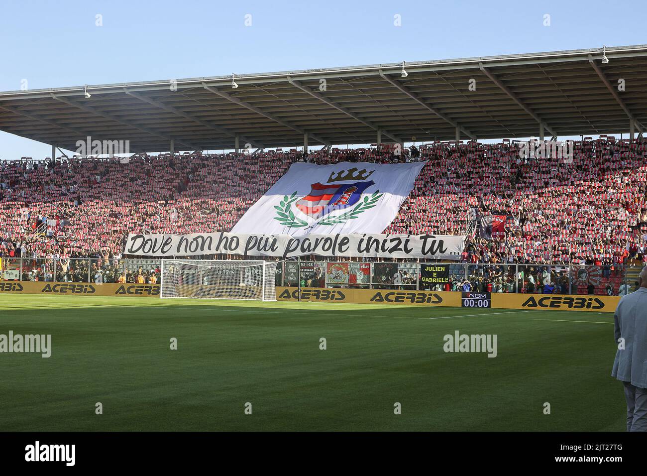Cremonese fans show their supportduring US Cremonese vs Torino FC, 3 ...
