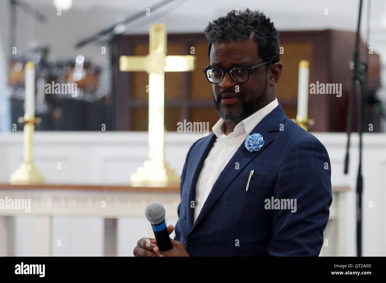 Raleigh, North Carolina, USA. 27th Aug, 2022. National activist JOHN C ...