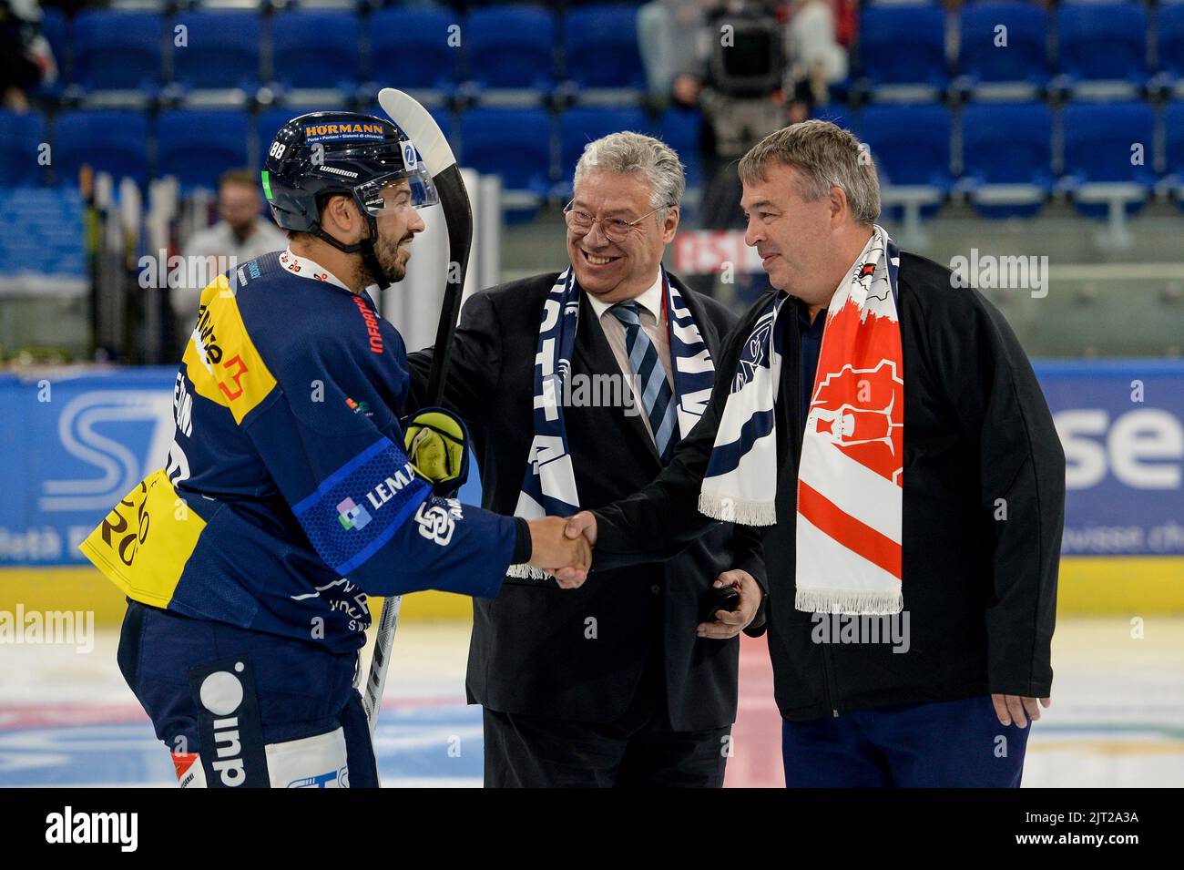 27.08.2022, Quinto, Gottardo Arena, HC Ambri-Piotta - Eisbaren Berlin ...