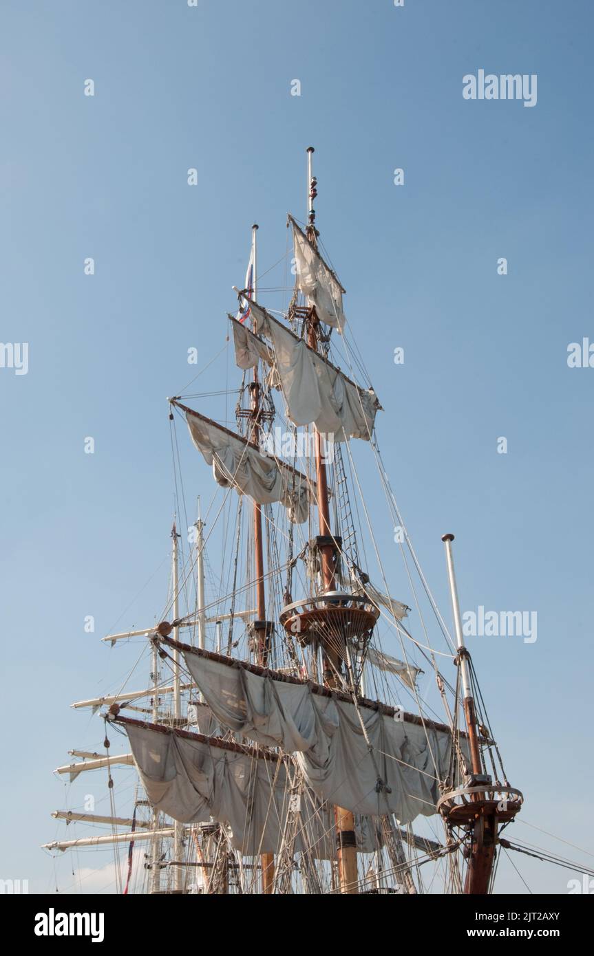 Sails and Rigging, Tall Ship, Tall Ship Festival, River Thames, London ...